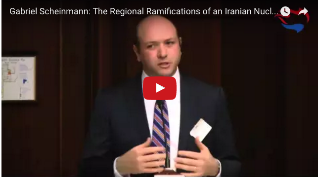 Gabriel Scheinmann on the Regional Ramifications of an Iranian Nuclear ...